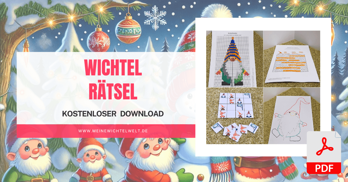 Knifflige Wichtel-Rätsel – Kostenlose Vorlagen zum Ausdrucken für ...